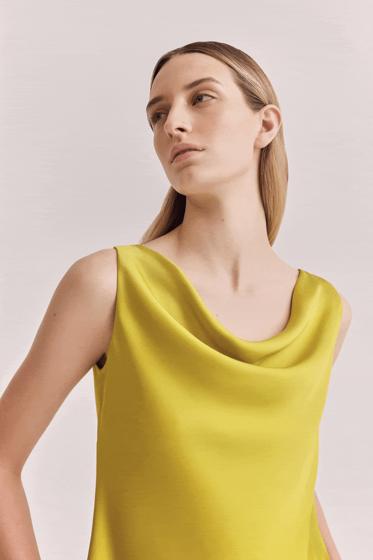 Draped Neck Top